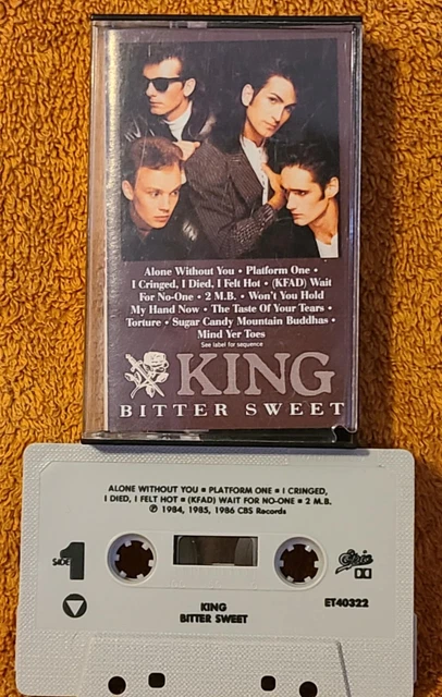 KING BITTER SWEET 1980's British Band Rock Pop New Wave Cassette Tape ...