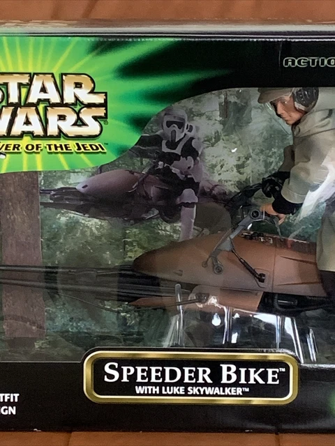 VÉLO SPEEDER STAR WARS LUKE SKYWALKER Power of the Jedi Hasbro 2001 12 pouces. NEUF EUR 111,97 ...