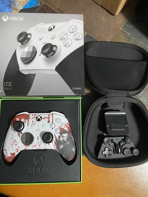 XBOX ELITE SERIES 2 Core White Custom Controller With All Accessories ...