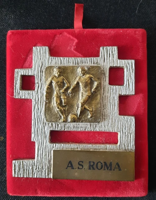 TARGA COMMEMORATIVA A.S. Roma calcio EUR 50,00 - PicClick IT