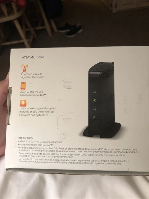 CISCO AT&T MICROCELL Wireless Cell Signal 4G/LTE Booster, Model DPH-154 ...