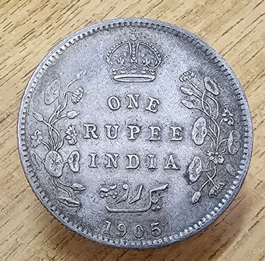 1905 EDWARD VII India One Rupee Silver Coin £3.50 - PicClick UK