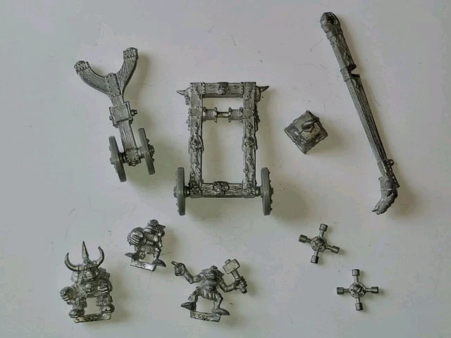 WARHAMMER FANTASY BATTLE-ORCS & Goblins-Rock Lobber And Crew-Metal-1980 ...