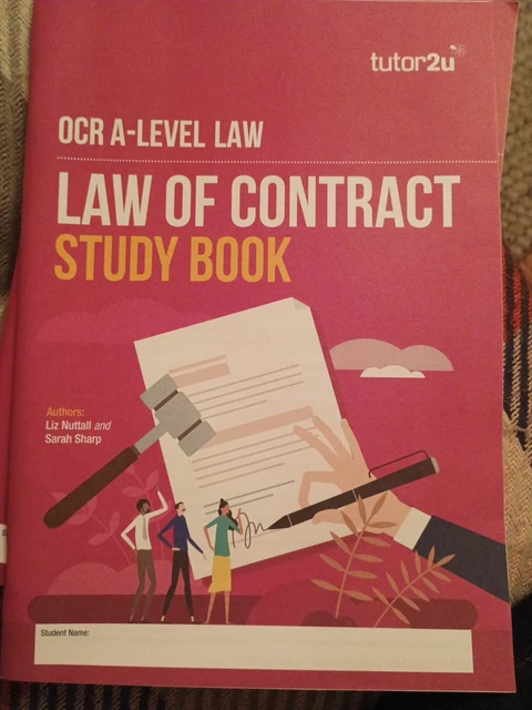 TUTOR2U OCR A level law Study Books X 2 contract Tort £1.13 - PicClick UK