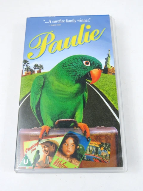 DREAMWORKS PAULIE VHS Tape Family Movie 1998 U Rating Mohr Eisenberg ...