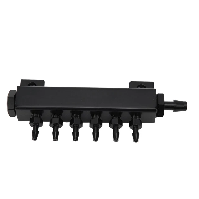 6 PORT VACUUM Intake Manifold Turbo Wastegate Boost Kit 3/8in Inlet ...