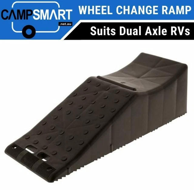 TANDEM WHEEL CHANGE Ramp for Dual Axle Caravan, Boat, Trailer Aid Plus ...