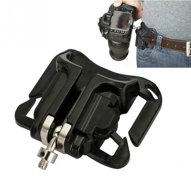 US WAIST BELT Buckle Clip Camera DSLR QR Clip Loading Fast Holster ...