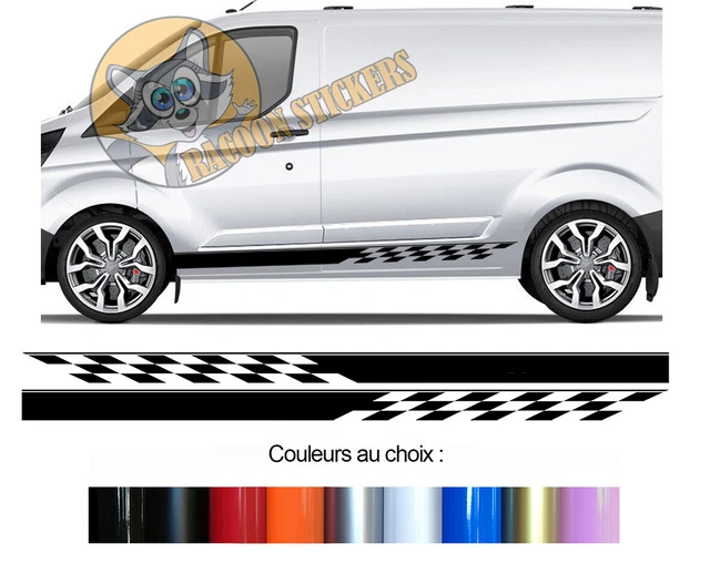 2 BANDES BAS De Caisse Pour Ford Transit Custom Fourgon Sticker Bd435N ...