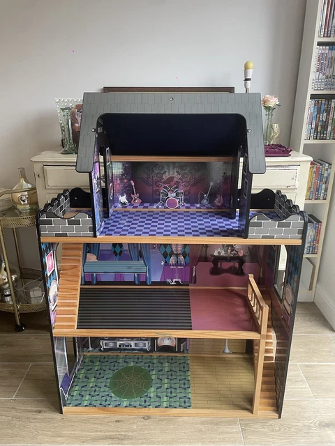 MONSTER MANSION HOUSE with Furniture £62.06 - PicClick UK