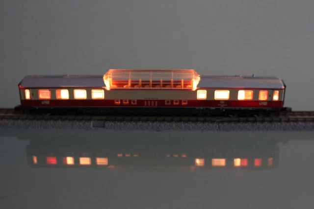 8738 TEE OBSERVATION Car M.Light 1.Klasse M Märklin Mini Club Z Boxed ...