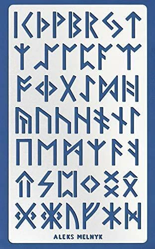 METAL JOURNAL STENCIL Elder Futhark Runes Ancient Alphabet Teutonic £19 ...