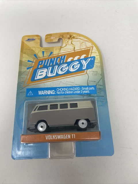JADA PUNCH BUGGY Slug Bug Volkswagen T1 Bus Brown and White 2021 NEW £ ...