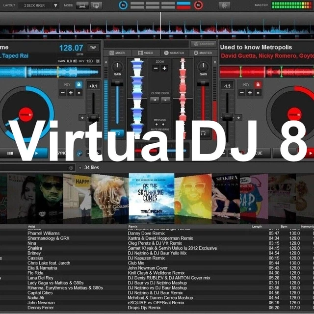VIRTUALDJ 8 HOME PC Software DVD Windows 11, 10 Virtual DJ Mixen ...