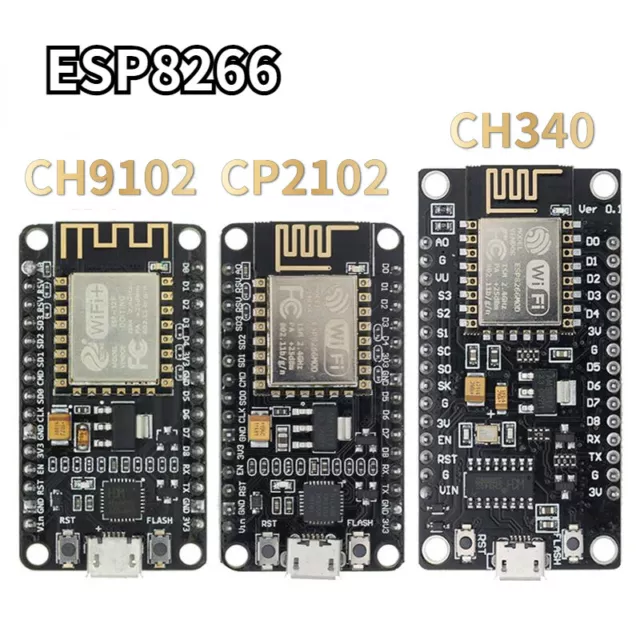 ESP8266 INTERNET NODEMCU Lua WIFI Development Board Module USB CP2102 ...