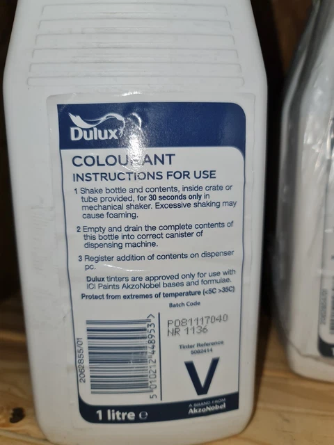 DULUX COLOUR PALETTE Tinter Tint DYE Colourant for paint Mixing machine ...