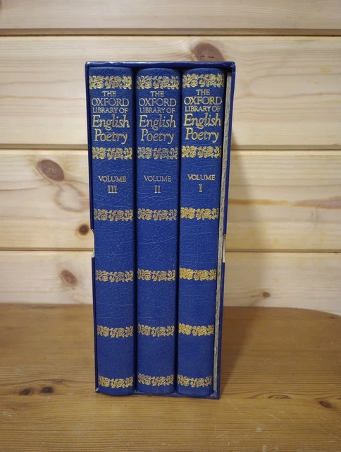 OXFORD LIBRARY OF English Poetry, The (Complete 3 Volume Box Set) EUR ...