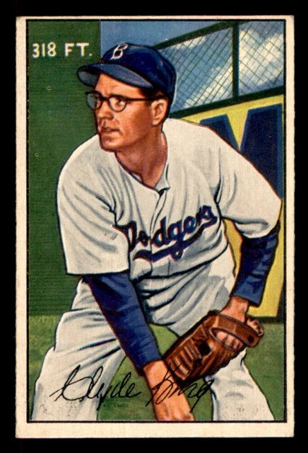 1952 BOWMAN BASEBALL #56 Clyde King EX *d2 EUR 9,94 - PicClick FR
