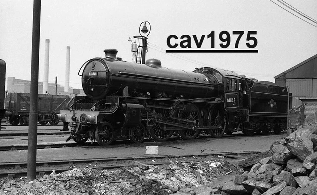 1961 M JACOBS 35mm BR / LNER B1 4-6-0 61188 Doncaster Works ¾ View ...