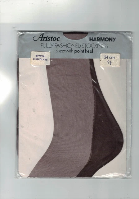 VINTAGE ARISTOC HARMONY Fully Fashioned Seamed Stockings Size 9.5 ...