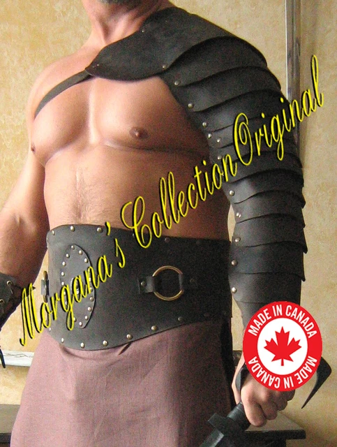 MEDIEVAL GLADIATOR SINGLE Leather Arm Armor $126.99 - PicClick CA