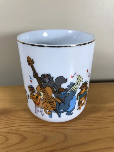 DISNEY ALLEY CATS Coffee Mug The Aristocats Jazz Band Cup Dogs Walt ...