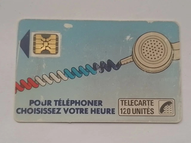 VINTAGE RETRO PHONECARD 90s chip French Telecom Telecarte 120 ...