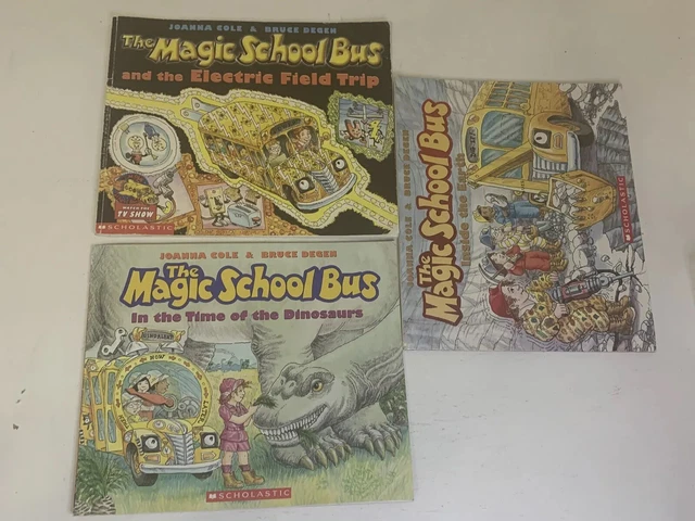 LOT OF 3 The Magic School Bus Paperback Picture Books: The Magic School ...
