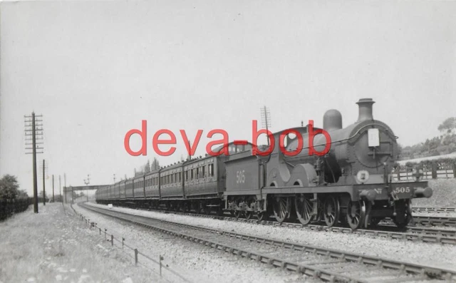 RAILWAY PHOTO SR Class D 505 Grove Park SECR 4-4-0 Loco SE&CR £3.75 ...