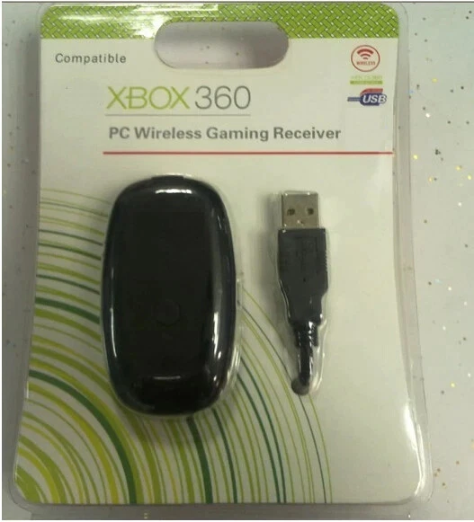 WIRELESS CONTROLLER USB Game Receiver Adapter For Microsoft Xbox 360 ...