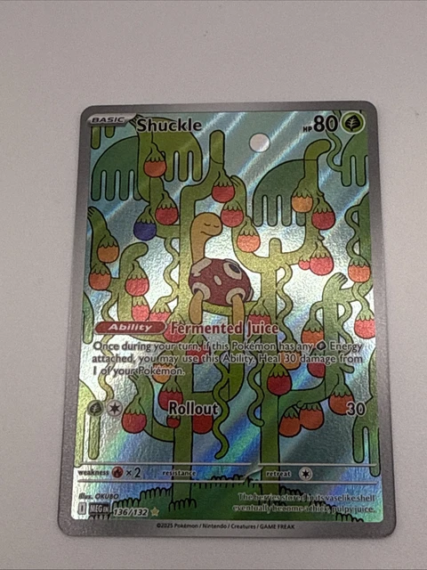 POKÉMON SHUCKLE 136/132 MEG Mega Evolution IR £10.95 - PicClick UK