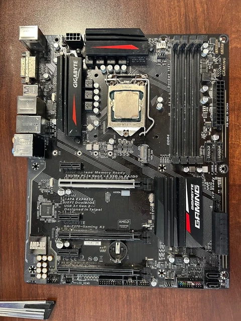 GIGABYTE Z270-GAMING K3 + Unknown Lapped 7th gen CPU Untested *READ* £ ...