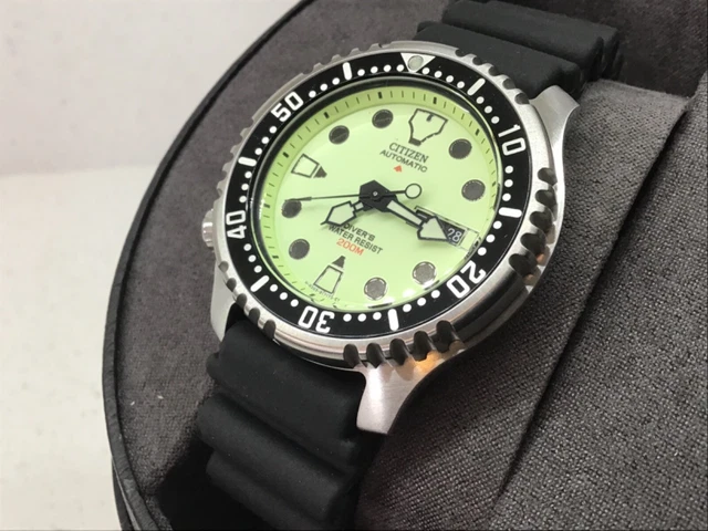 CITIZEN PROMASTER AUTOMATIC Lume Dial Divers Watch NY0040-09W - NO ...