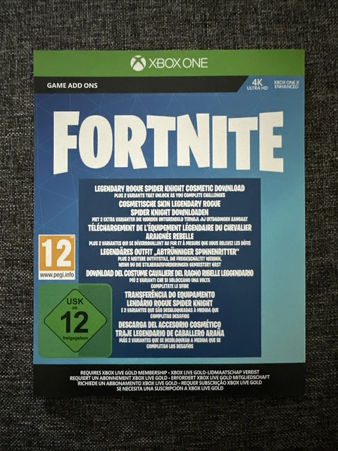 FORTNITE: LEGENDARY ROGUE Spider Knight Outfit +2000 V-Bucks Bundle ...