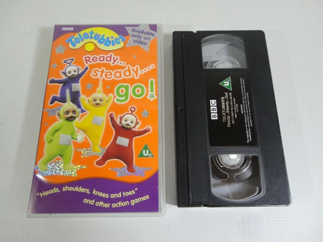 TELETUBBIES READY...STEADY...GO! BBC VHS Video Tape CBBC RARE Vintage ...