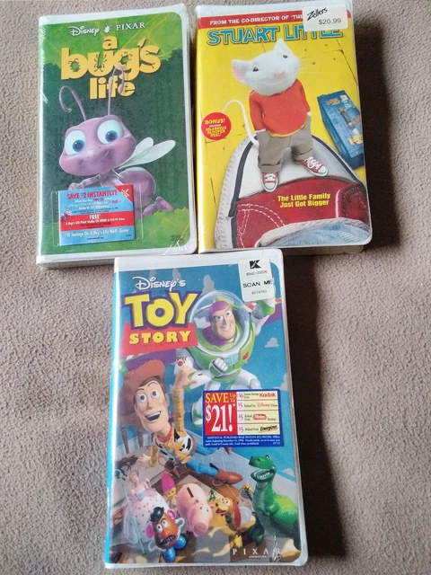 1995 TOY STORY/2000 Stuart Little/1999 A Bugs Life Sealed VHS's in ...