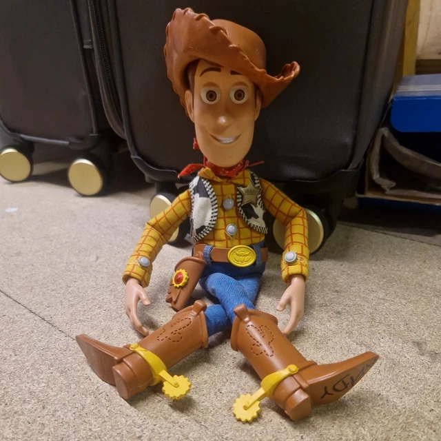 DISNEY STORE PIXAR Toy Story Sheriff Woody Pull String Talking Doll £21 ...