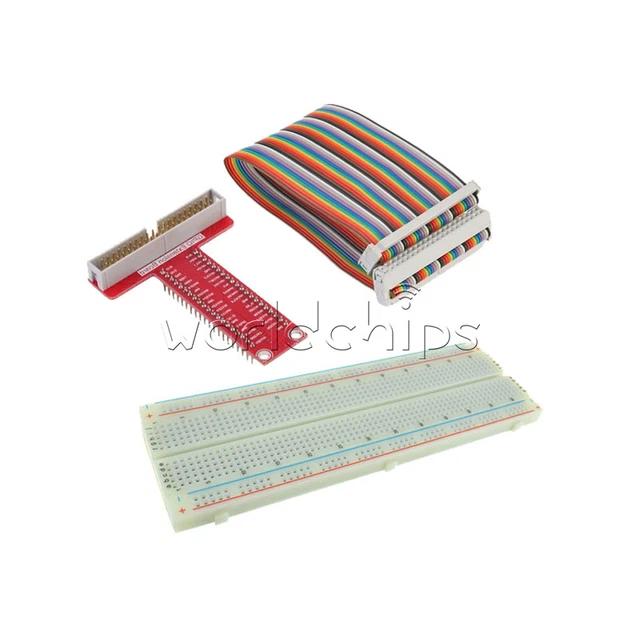 RASPBERRY PI 2 B Kits+Breadboard+T Type GPIO Extension Board+40Pin ...