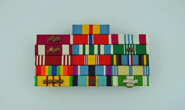 CUSTOM 16 RIBBON BAR - U.S. Military Rack made in the USA $59.95 - PicClick