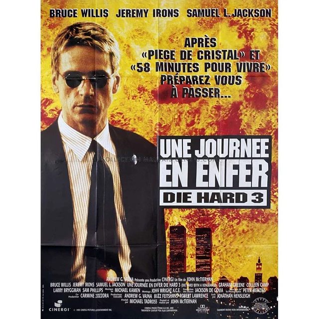 DIE HARD 3 - UNE JOURNEE EN ENFER Affiche de film Modele Irons ...