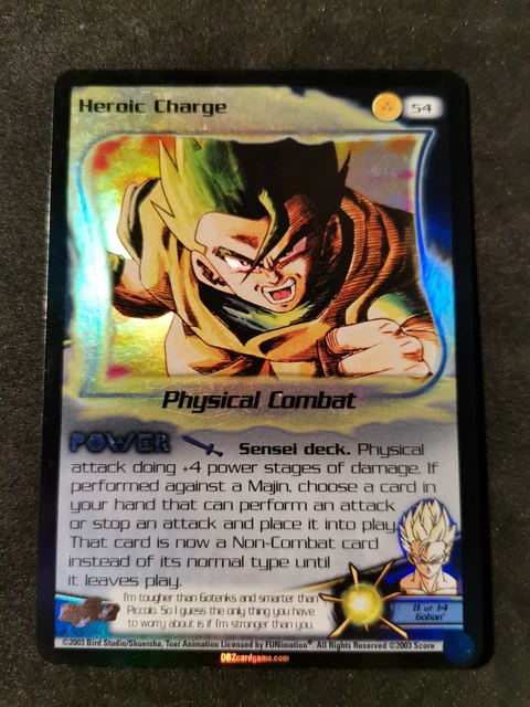 MP DRAGON BALL Z HEROIC CHARGE HOLO Foil CARD CCG Gohan #54 £2.08 ...