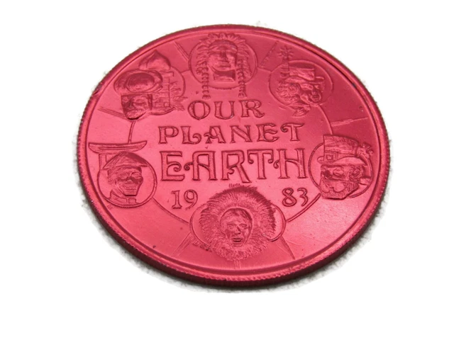OUR PLANET EARTH 1983 Token Atlas 1969 Red Coin £9.46 - PicClick UK