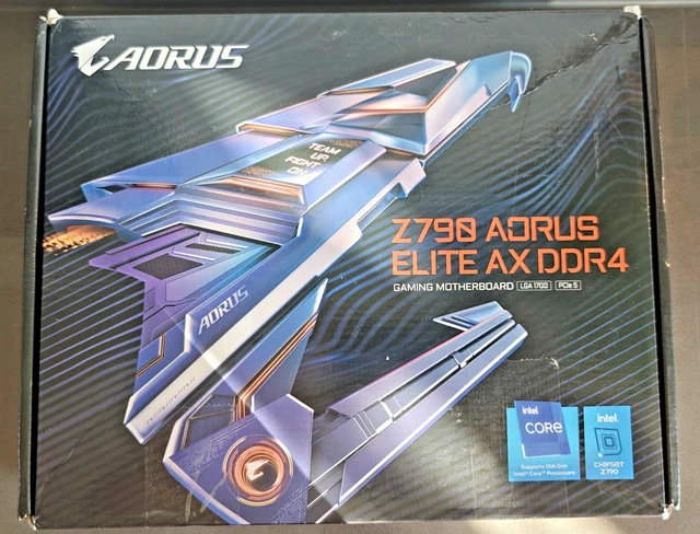GIGABYTE Z790 AORUS Elite AX LGA 1700 ATX Intel Motherboard DDR4 £100. ...