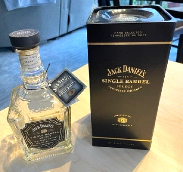 JACK DANIELS SINGLE Barrel Select Bottle 750ml Empty with Box & Hang ...