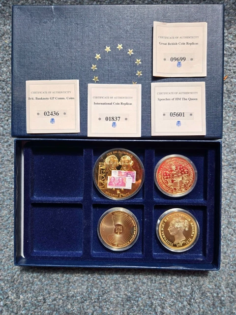 LIMITED EDITION GOLD-PLATED Collector Coin Set collectors coins £21.51 ...