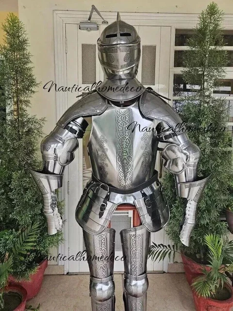 MEDIEVAL GOTHIC SUIT Of Armor Wearable Full Body Armour Costumes Knight ...