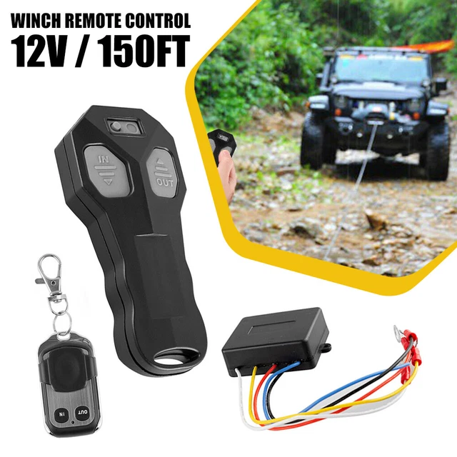 DC12V WIRELESS WINCH Remote Control Kit Switch Handset for Car ATV SUV ...