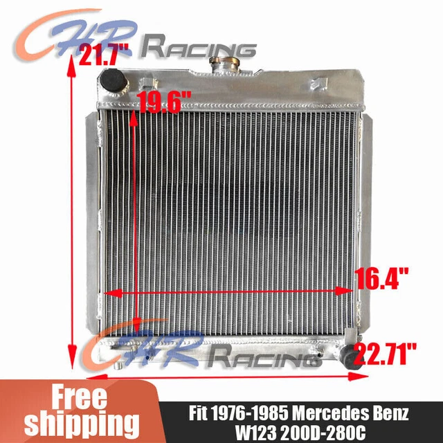 ALUMINUM RADIATOR FOR Mercedes Benz S-Class W126 280S 78-85 / W123 AT ...