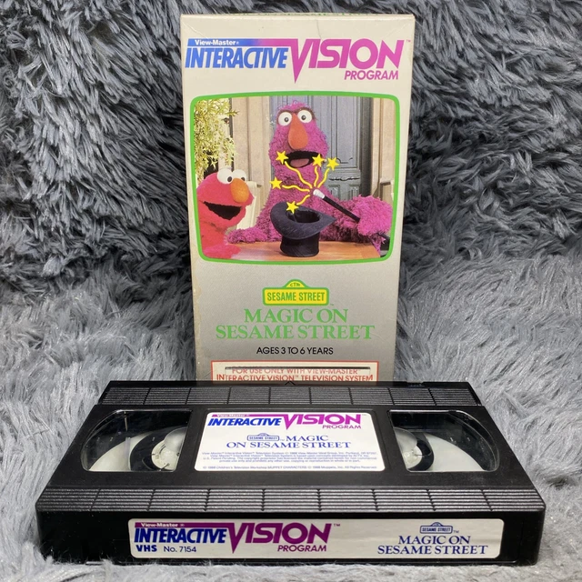 VIEW-MASTER INTERACTIVE VISION Program: Magic On Sesame Street VHS Tape ...