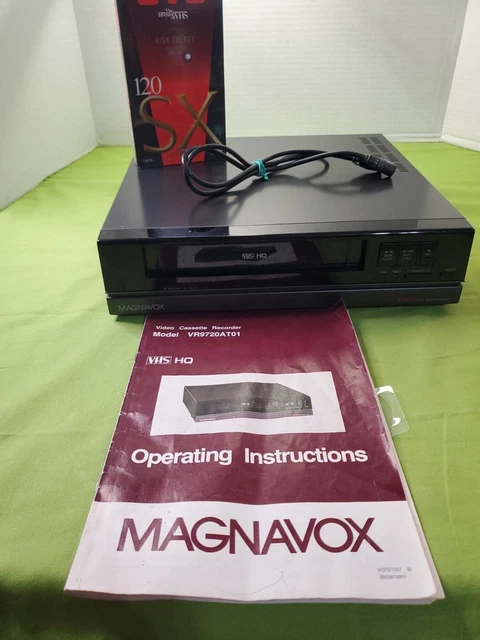 MAGNAVOX VR9720 AT01 VCR VHS Player Recorder VHS HQ Tested Works On ...